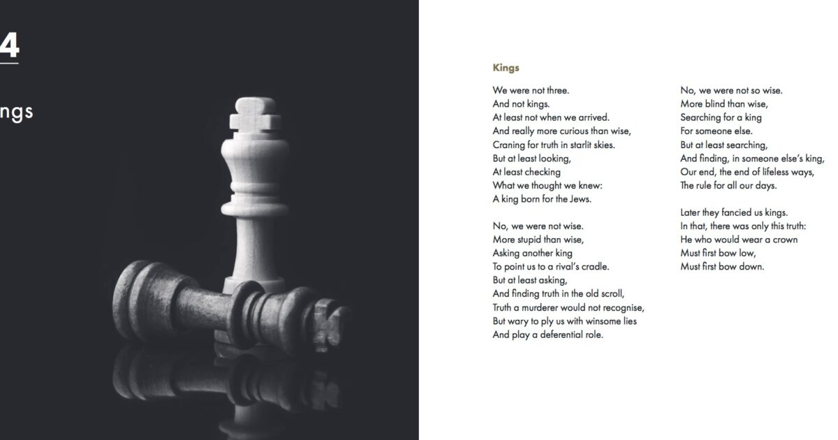 Advent week 3 - Kings poem - Christianity